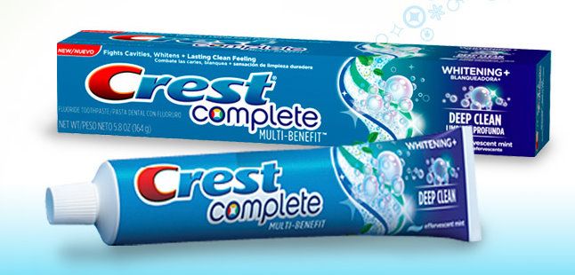 Vocalpoint | FREE Sample of Crest Complete Toothpaste! - Kroger Krazy