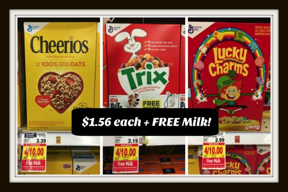 New $1/1 Cheerios Coupon + Kroger Cereal Bundle Deal Scenario ...