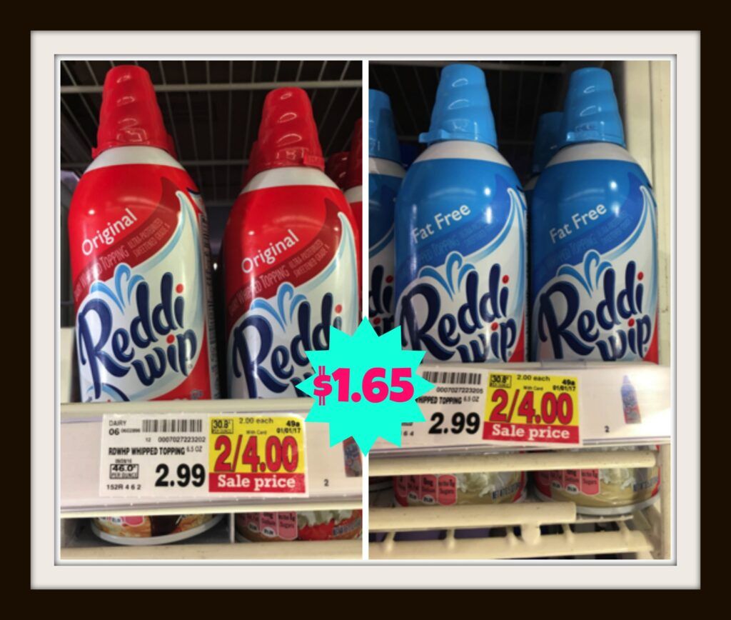 Reddi-Wip Whipped Topping Coupons + Kroger Deal Scenarios!! - Kroger Krazy