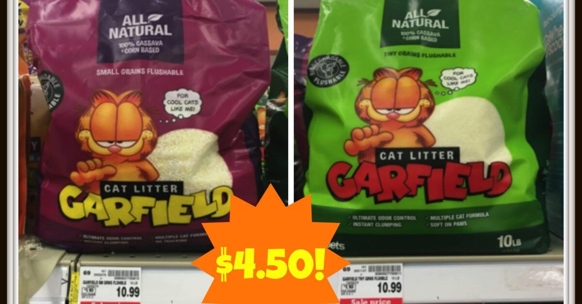 B1G1 Free Garfield Flushable Cat Litter Coupon + Kroger Deal Scenario ...