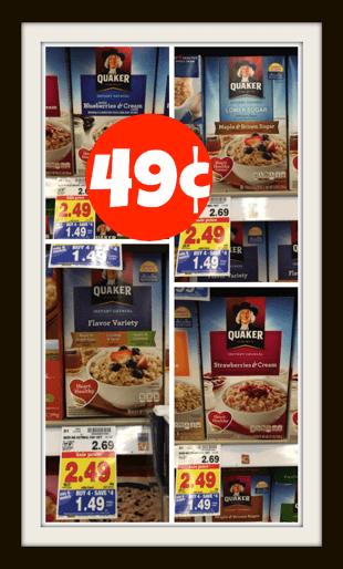 NEW Quaker Oatmeal Coupon = ONLY $0.49 with Kroger Mega Event ...