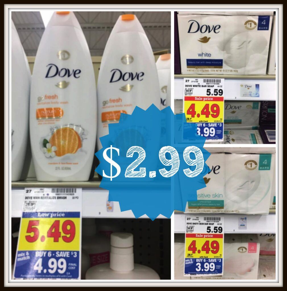 NEW Dove Coupons = Great Deals on Bar Soap + Body Wash at Kroger ...