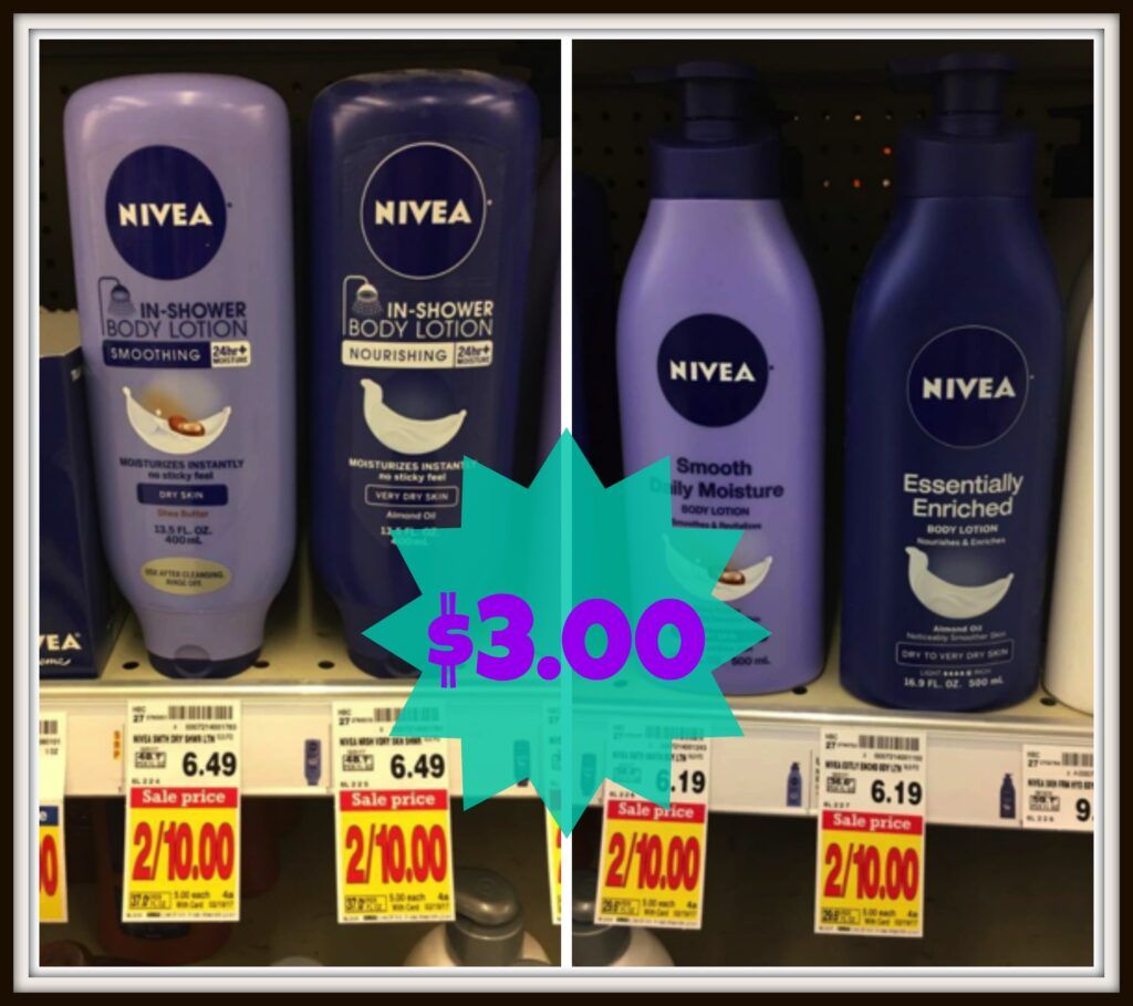NEW Nivea Body Lotion Coupon = Good Kroger Deal! - Kroger Krazy