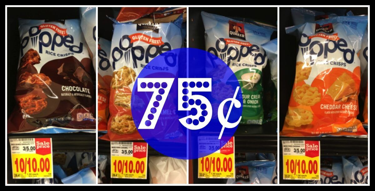 Quaker Popped Rice Crisps JUST 75¢ at Kroger (Today ONLY)!!! - Kroger Krazy