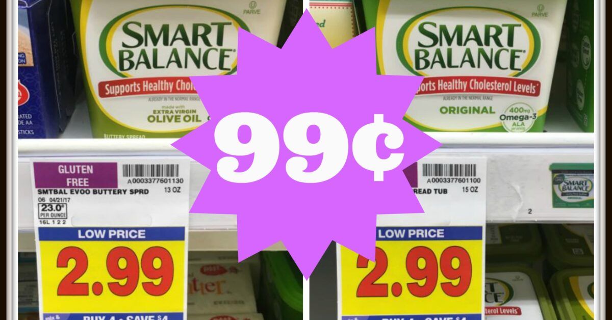 Smart Balance Spread as low as $0.99 with Kroger Mega Event!! - Kroger ...