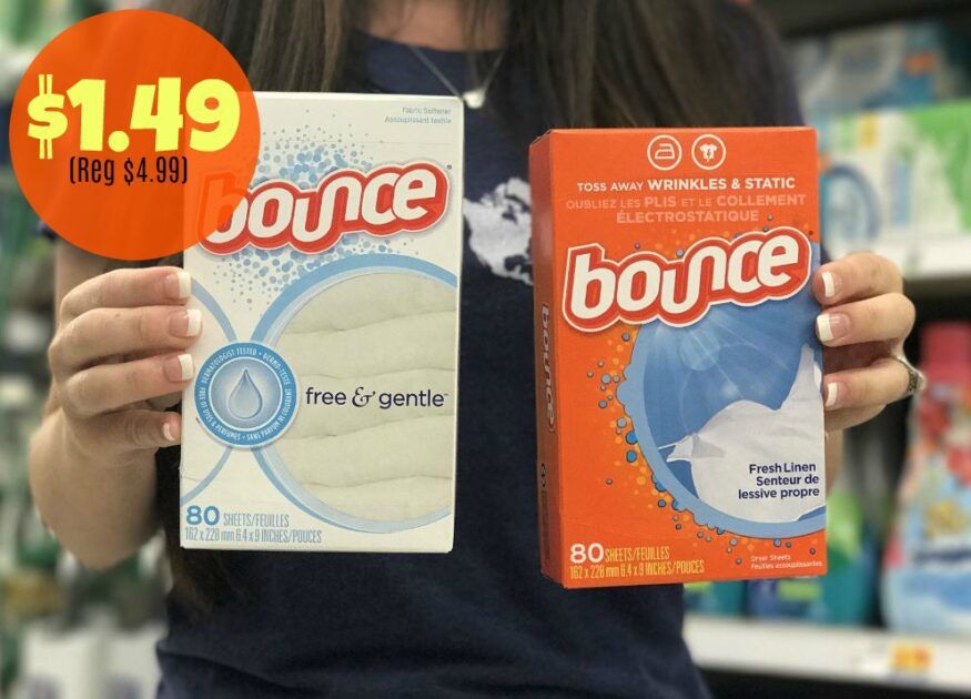 Bounce Dryer Sheets as low as $1.49 at Kroger (Reg $4.99)!! - Kroger Krazy