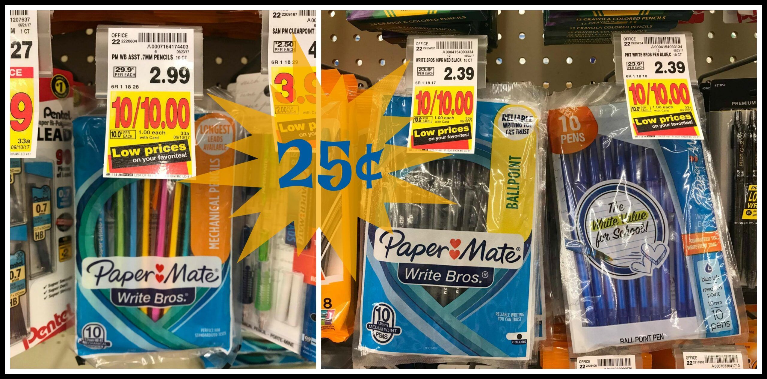 Stock Up on Papermate Pens and Pencils for a QUARTER at Kroger ...
