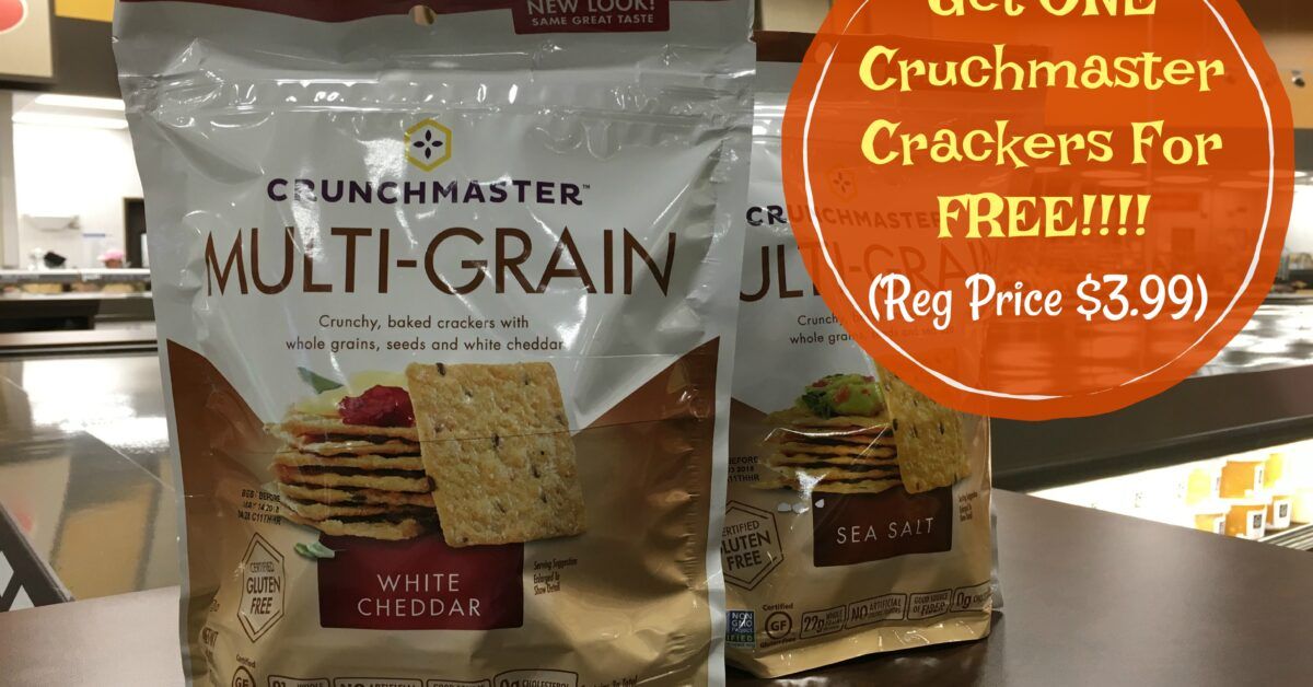 Get One Bag of Crunchmaster Multi-Grain Crackers For FREE at Kroger ...