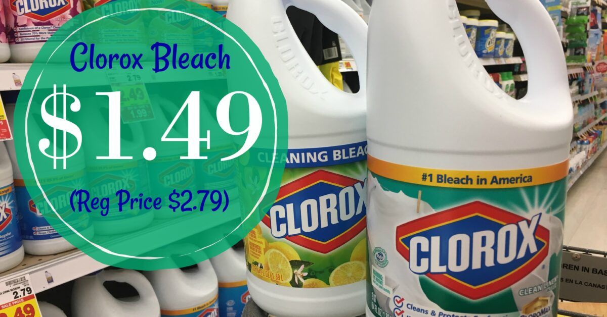 Clorox Liquid Bleach Only $1.49 at Kroger (Reg Price $2.79) - Kroger Krazy