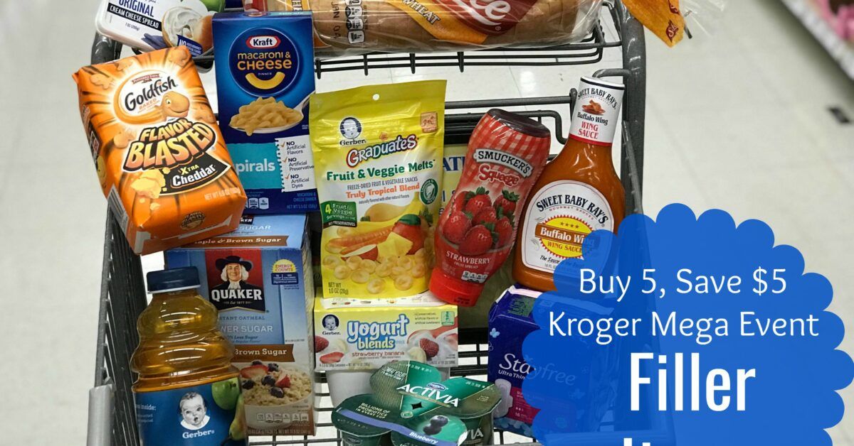 Kroger Buy 5, Save $5 Mega Event Filler Items! - Kroger Krazy