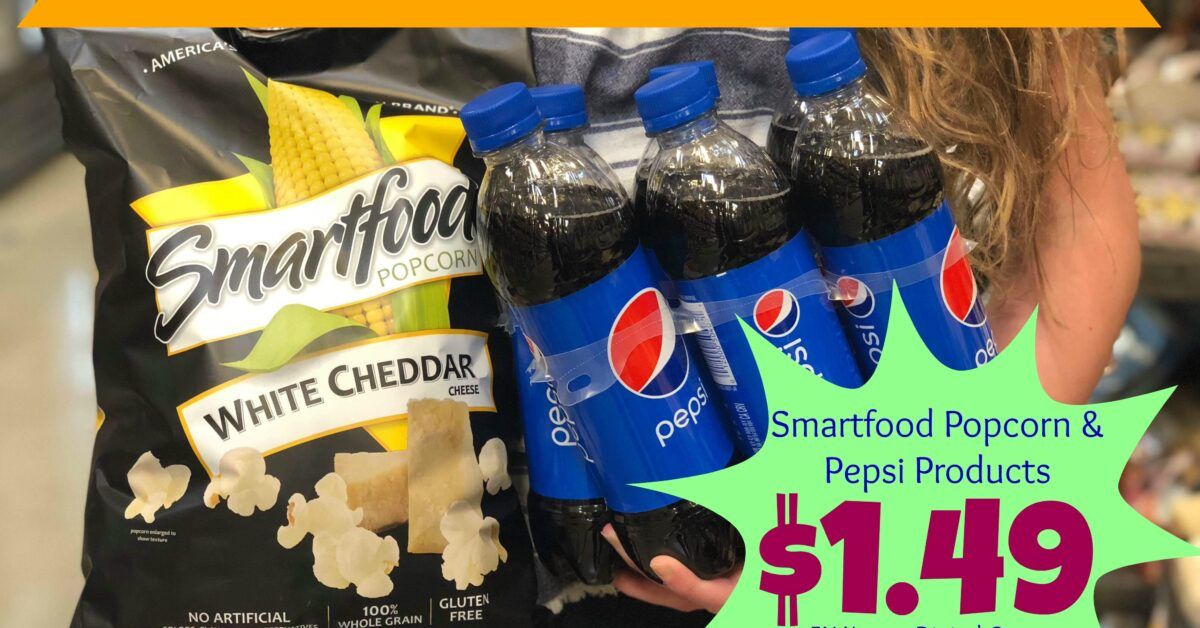 Saturday ONLY | Smartfood Popcorn and PepsiCo Brand 6 pack Bottles ONLY ...