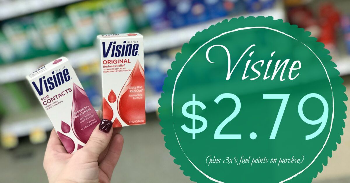 Get Visine Drops For as low as $2.79 at Kroger + 3X's Fuel Points on ...