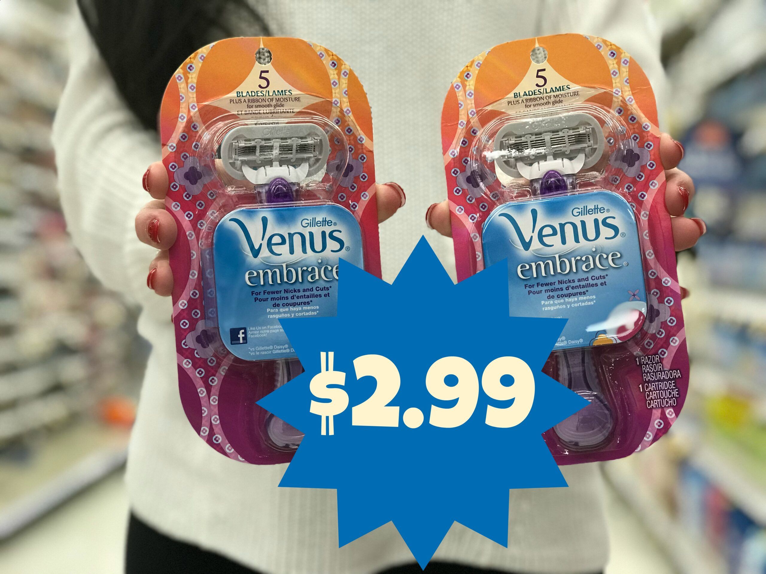 Gillette Venus Embrace Razor ONLY $2.99 with Kroger Mega Event ...