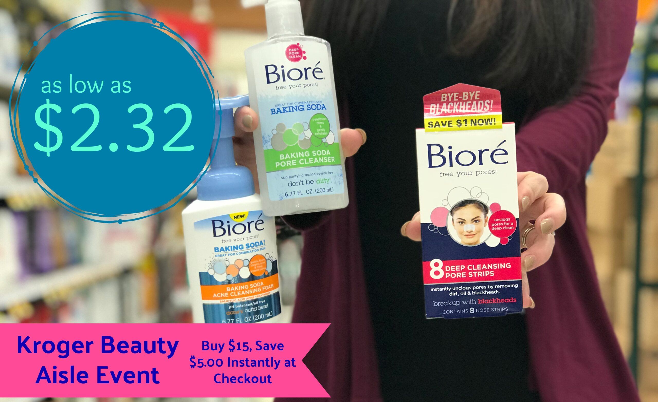 Biore Face Products as low as $2.32 at Kroger (Reg $6.99-$7.49 ...