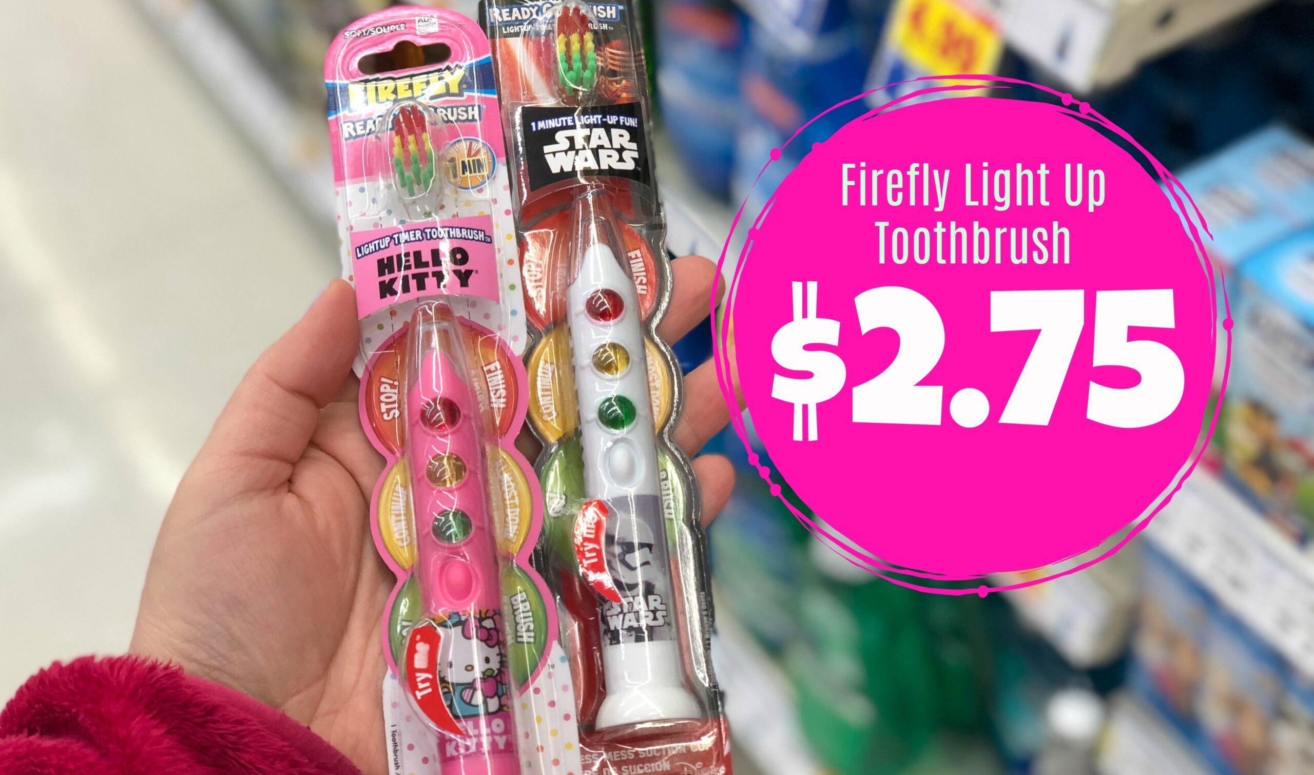 Firefly Light Up Toothbrush ONLY $2.75 at Kroger! - Kroger Krazy
