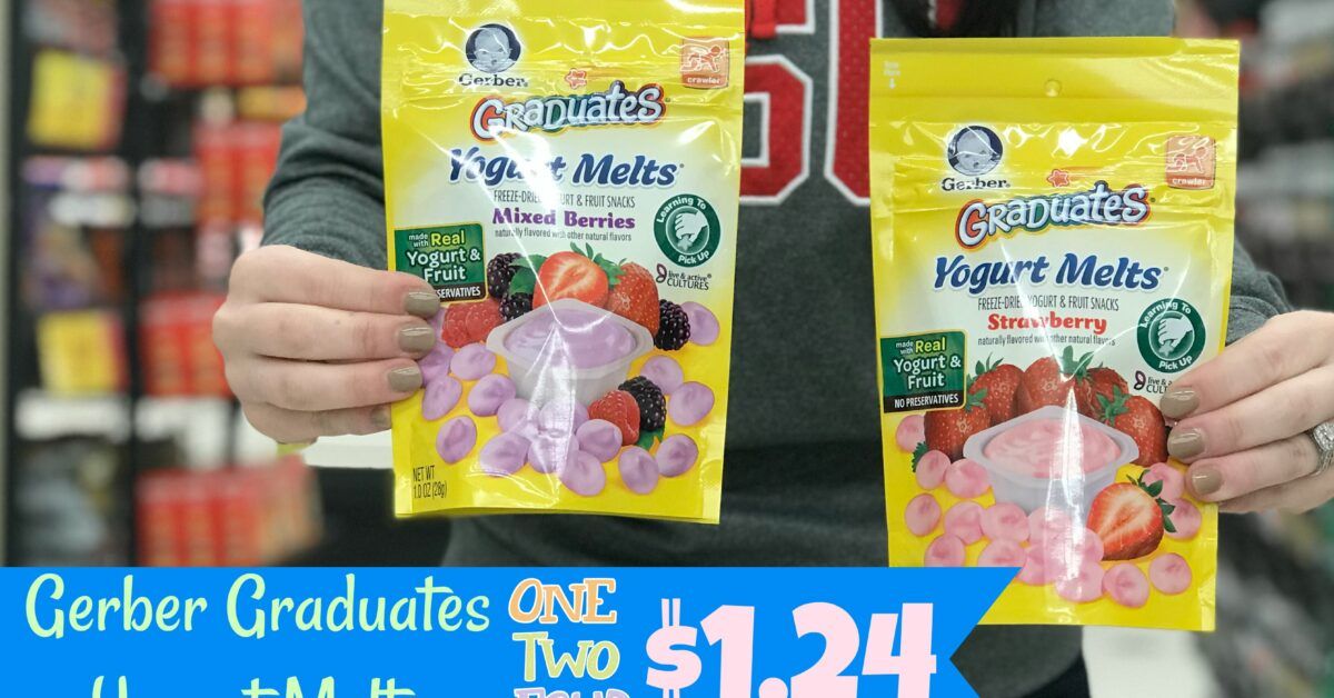Gerber Graduates Yogurt Melts ONLY $1.24 with Kroger Mega Event ...
