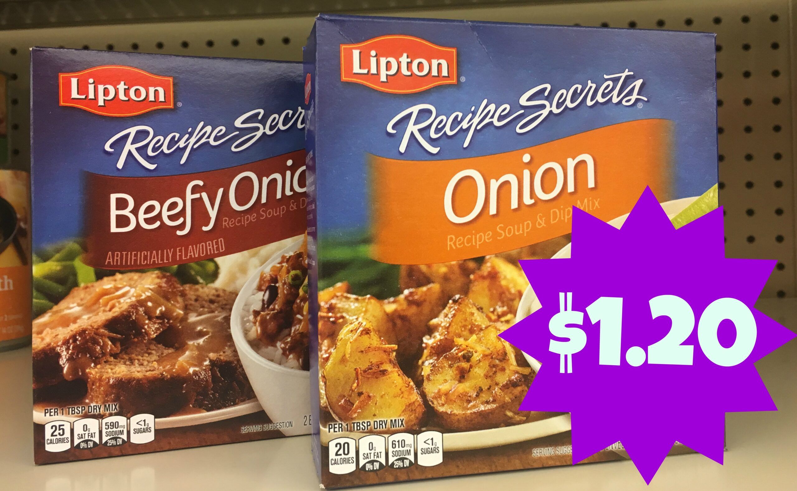 Lipton Recipe Secrets ONLY $1.20 each at Kroger!! - Kroger Krazy