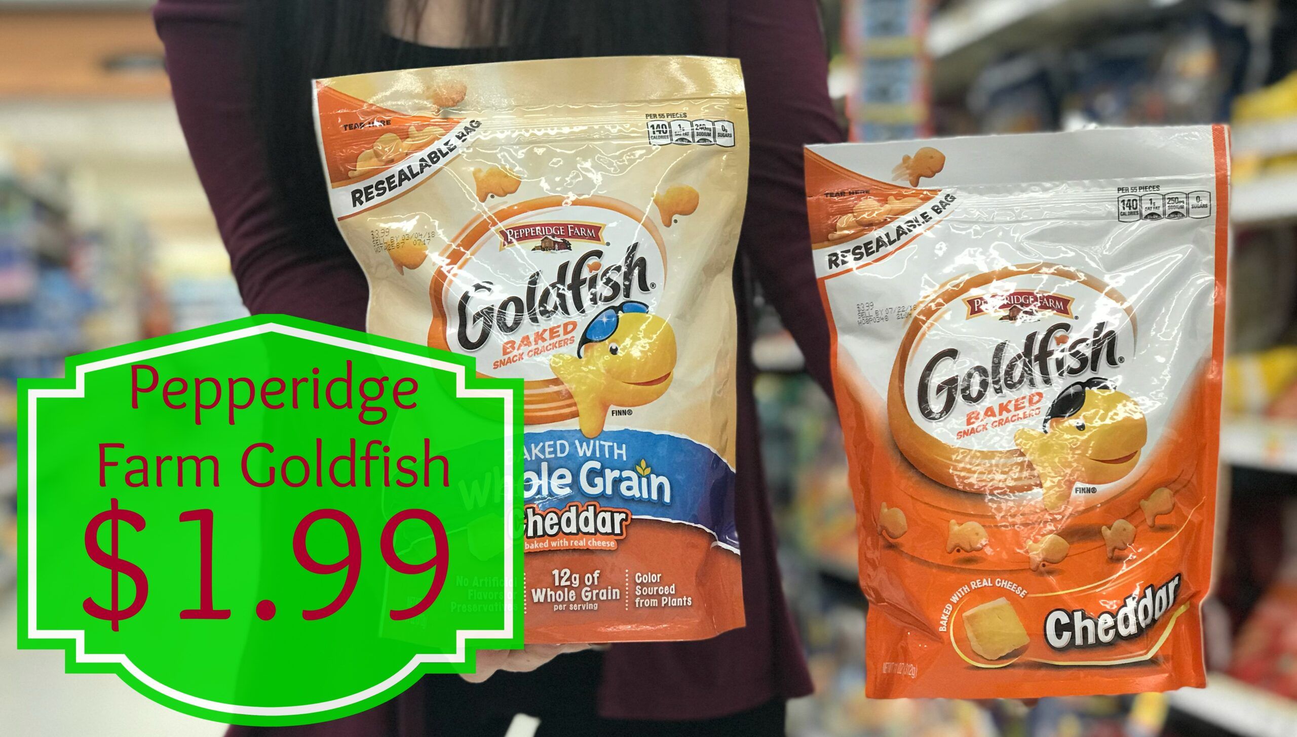 Pepperidge Farm Goldfish Resealable Bags ONLY $1.99 at Kroger ...