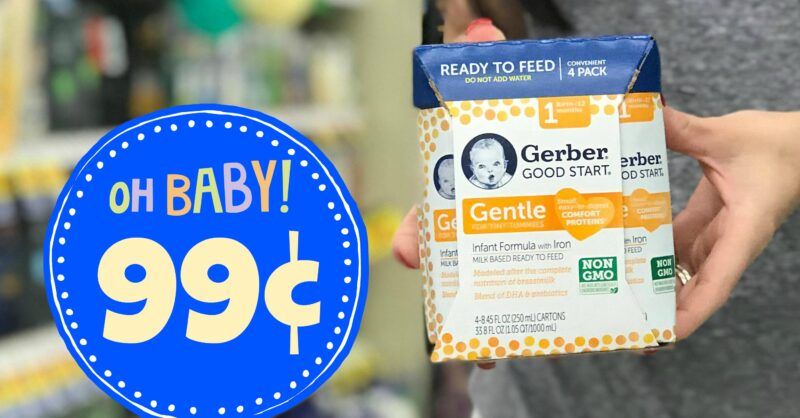 Gerber Gentle Infant Formula with Iron (4 ct, 8.45 oz bottles) ONLY $0. ...