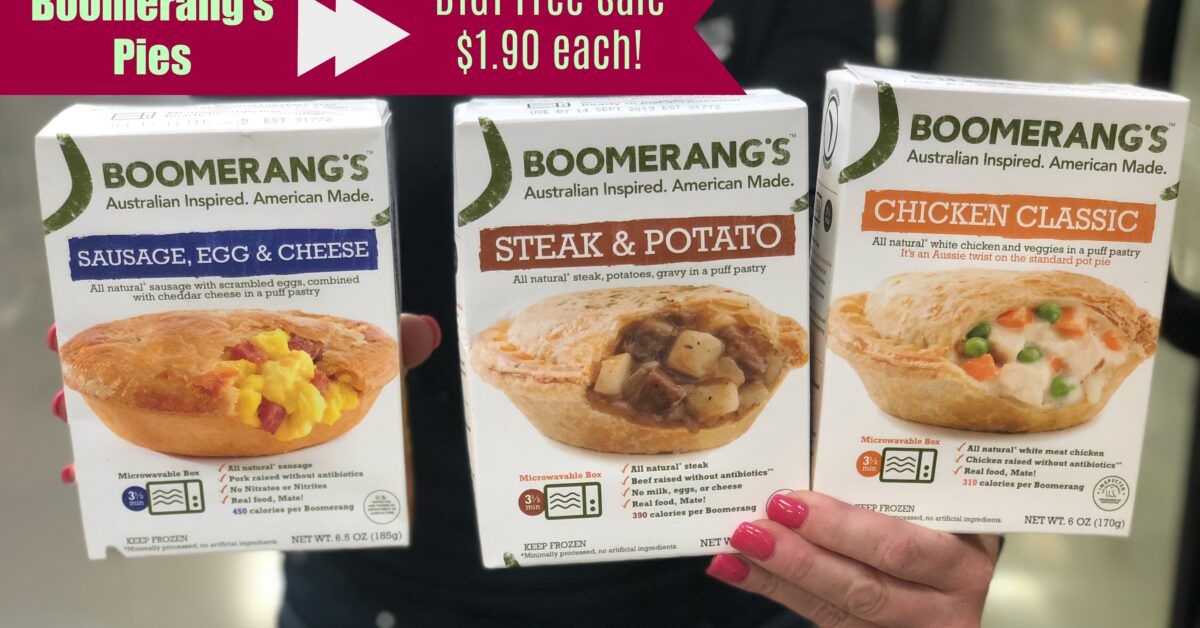 Boomerang's Pies B1G1 Free Sale | Pay $1.90 each at Kroger!! - Kroger Krazy