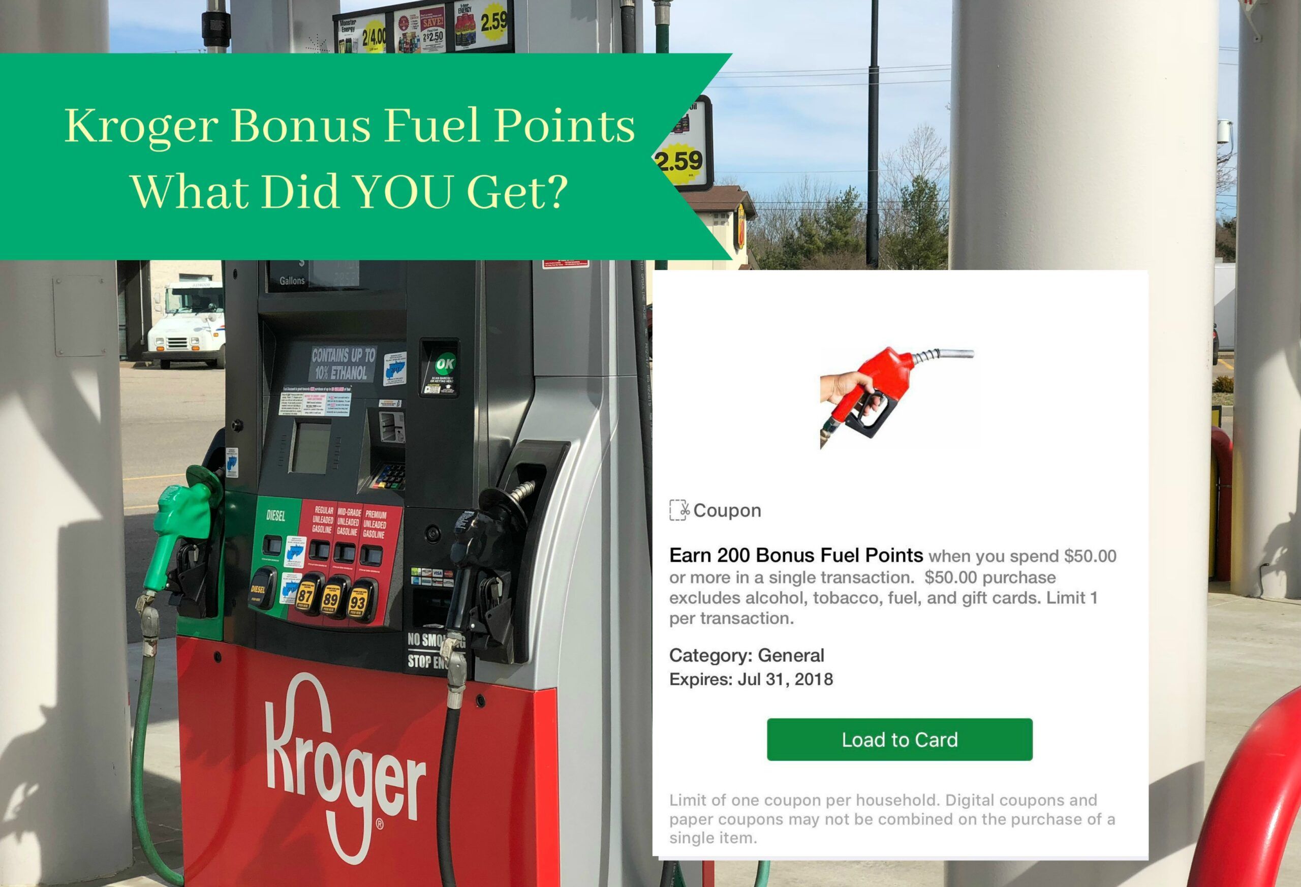 Kroger Bonus Fuel Points Did YOU Get One Too Kroger Krazy Kroger Bonus Fuel Points Did YOU Get One Too Kroger Krazy