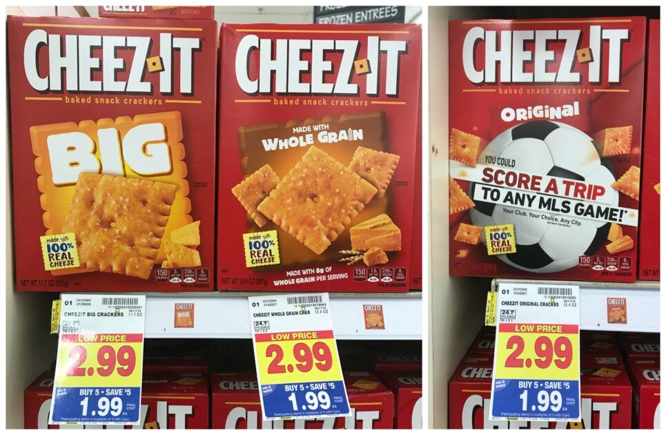 Grab Cheez It Crackers For JUST $1.64 each at Kroger!! - Kroger Krazy