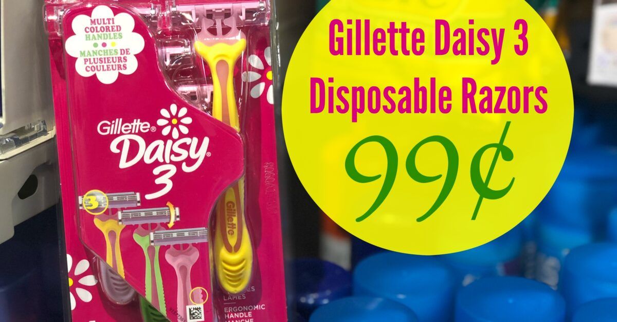 It's BACK!! Gillette Daisy 3 Disposable Razors ONLY 99¢ with Kroger ...