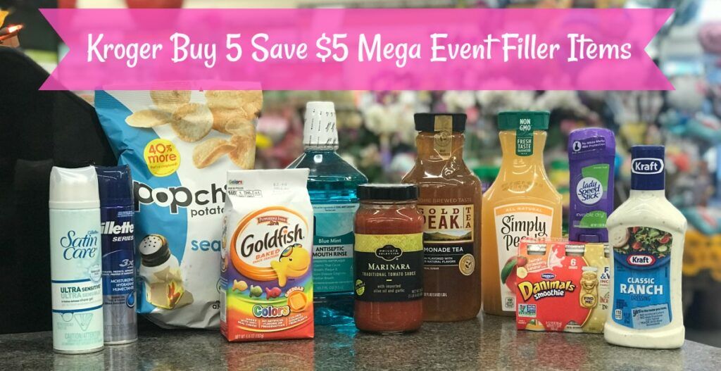 Kroger Buy 5 Save $5 Mega Event Filler Items - Kroger Krazy