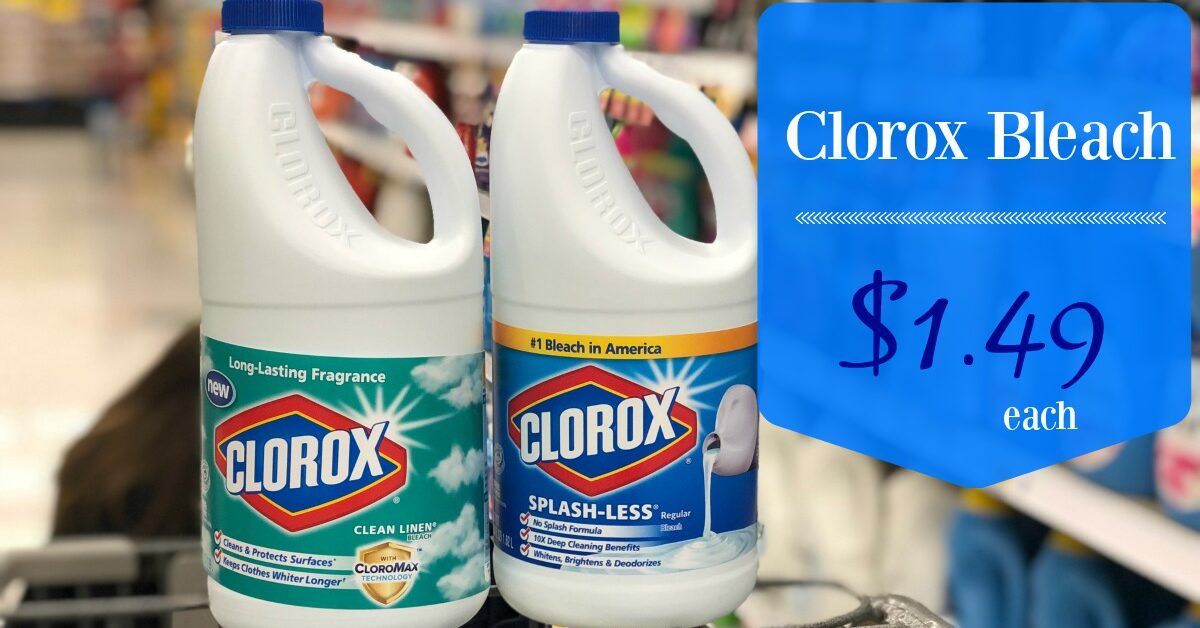 NEW Clorox Coupon | BIG Bleach Bottles JUST $1.49 each at Kroger ...