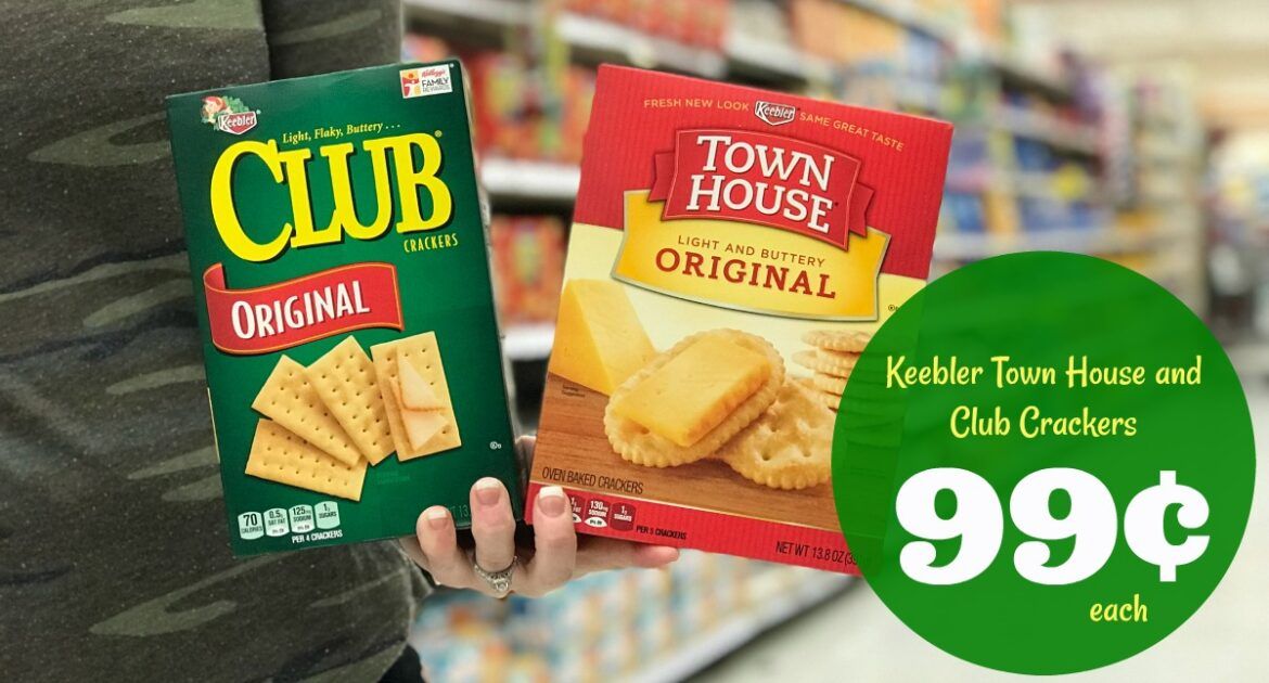 Get Keebler Club and Town House Crackers for JUST $0.99 each at Kroger ...