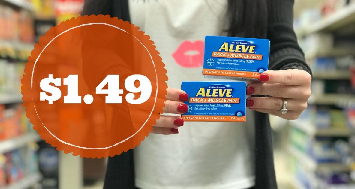 Aleve Back & Muscle Pain JUST $1.49 with NEW Coupon at Kroger! - Kroger ...