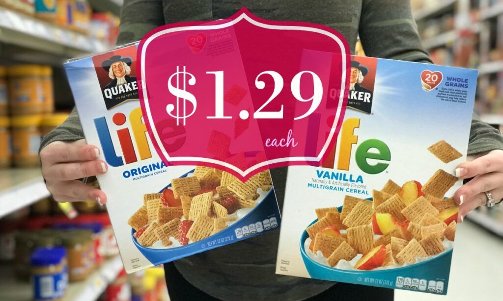 Quaker Life Cereal JUST $1.29 each During Kroger Mega Event! - Kroger Krazy