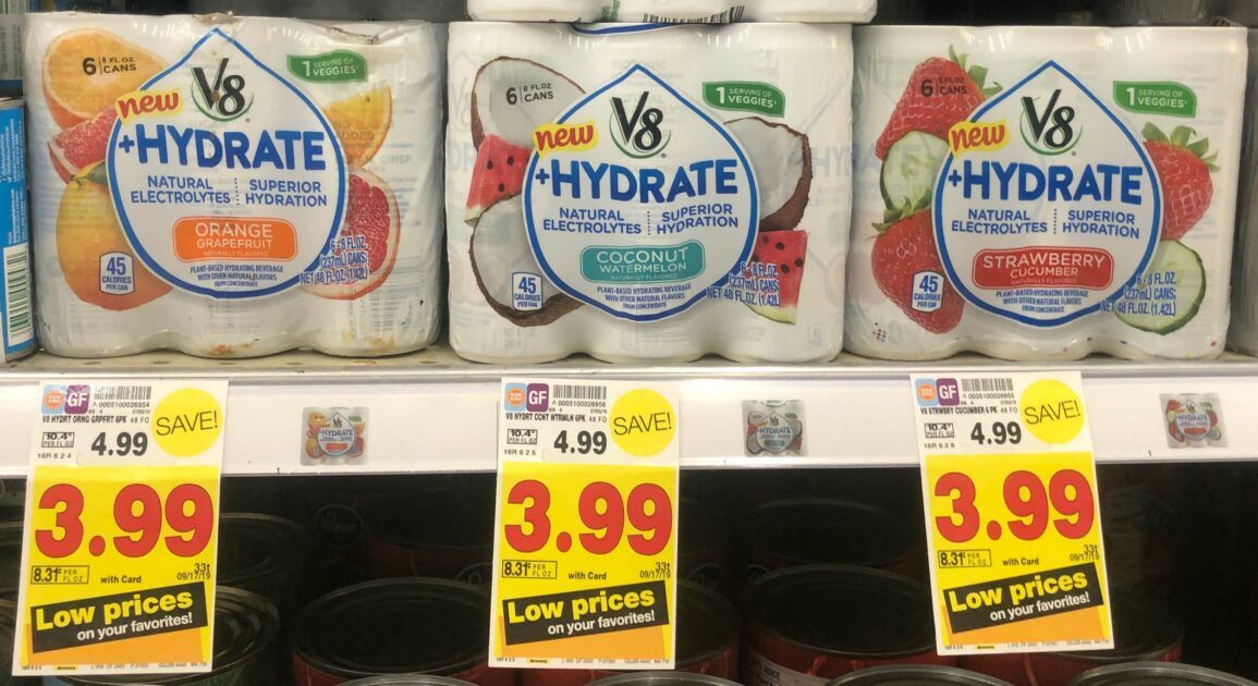 Get V8 + Hydrate For ONLY $0.99 at Kroger!! (Reg Price $4.99) - Kroger ...