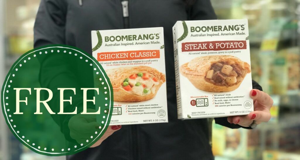 Boomerang's Meat or Veggie Pies are FREE at Kroger!! - Kroger Krazy