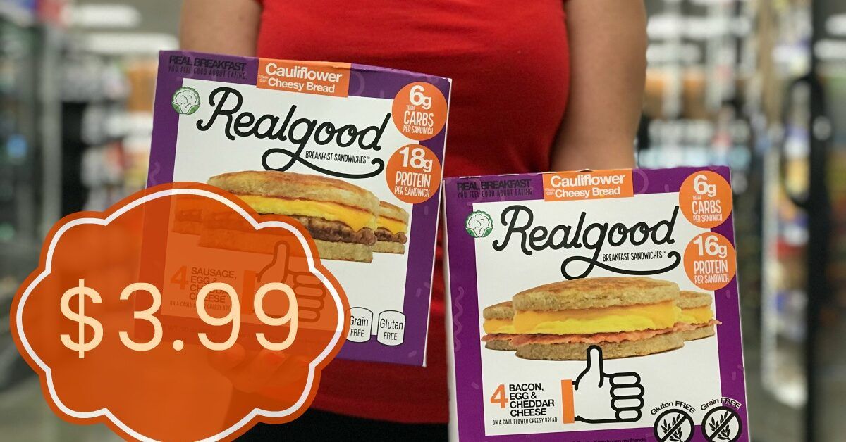 Real Good Foods Breakfast Sandwiches JUST $3.99 at Kroger! - Kroger Krazy