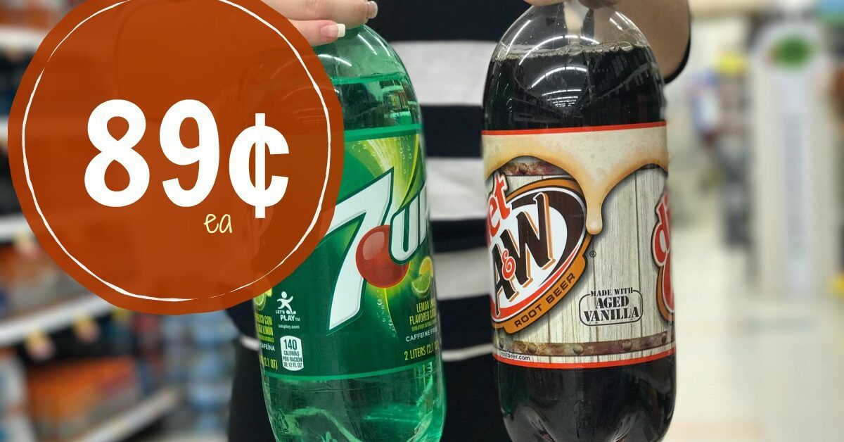 7UP, Canada Dry and A&W Root Beer 2 Liters are JUST $0.89 each at ...