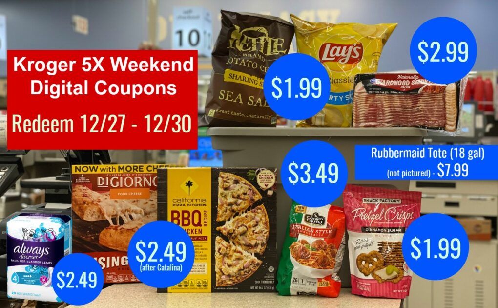 (4 DAYS!) Kroger Weekend 5x Hot Digital Coupons | Redeem 12/27 – 12/30 ...