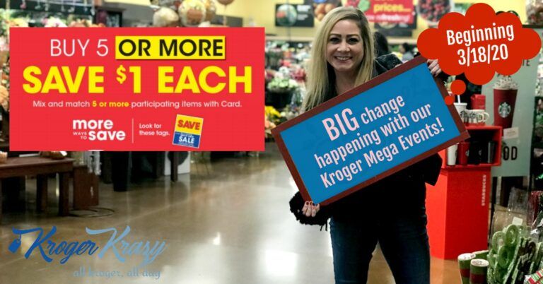 BIG Change for Kroger Mega Events Starting Wednesday, March 18th ...