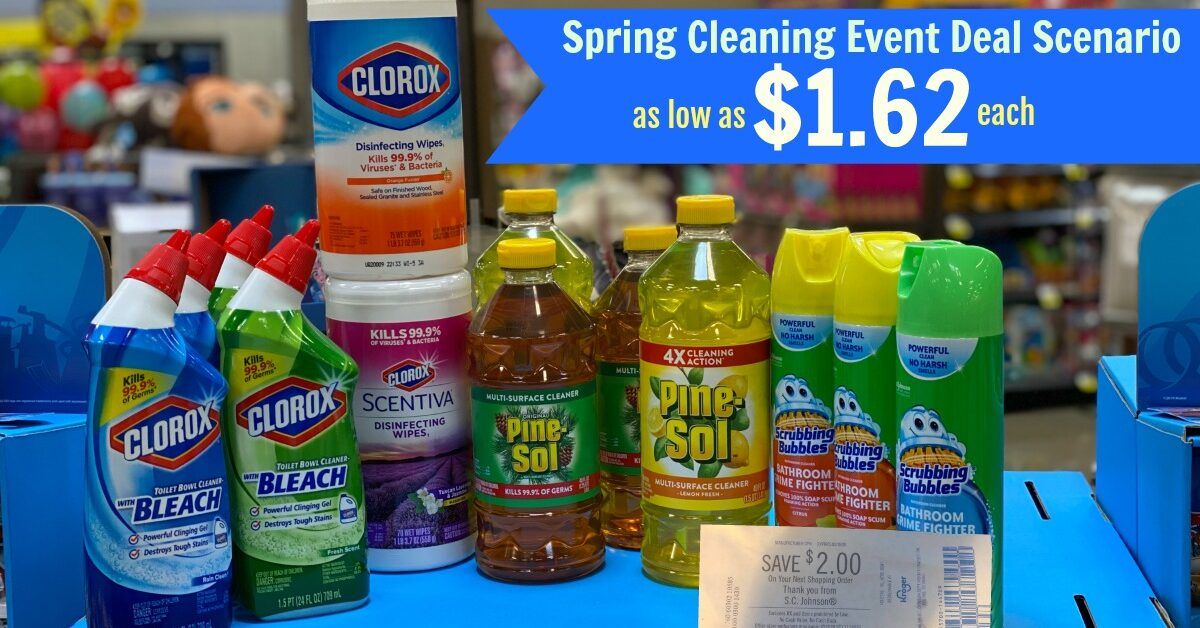 Spring Cleaning Deal Scenario | Save BIG on Cleaning Supplies at Kroger ...