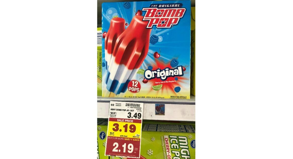 Bomb Pops Original Pops are JUST $1.32 each During our Kroger Mega ...