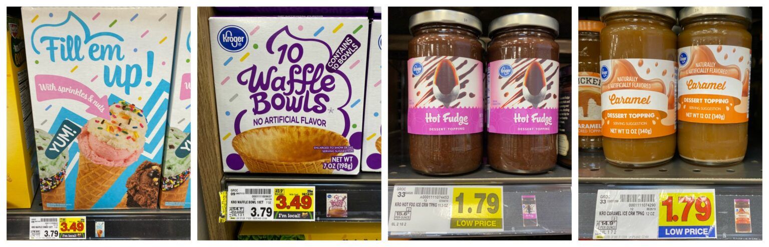 Kroger Cones and Dessert Toppings are as low as $1.44!! - Kroger Krazy
