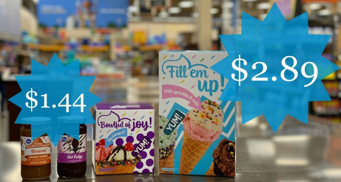 Kroger Cones and Dessert Toppings are as low as $1.44!! - Kroger Krazy