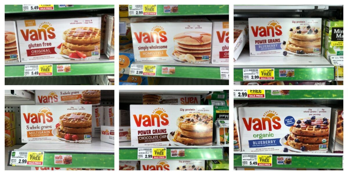 Vans Frozen Waffles & Pancakes ONLY $1.50 each at Kroger (Reg $2.99 ...