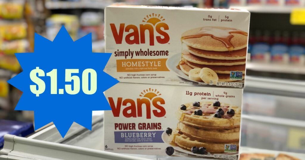 Vans Frozen Waffles & Pancakes ONLY $1.50 each at Kroger (Reg $2.99 ...