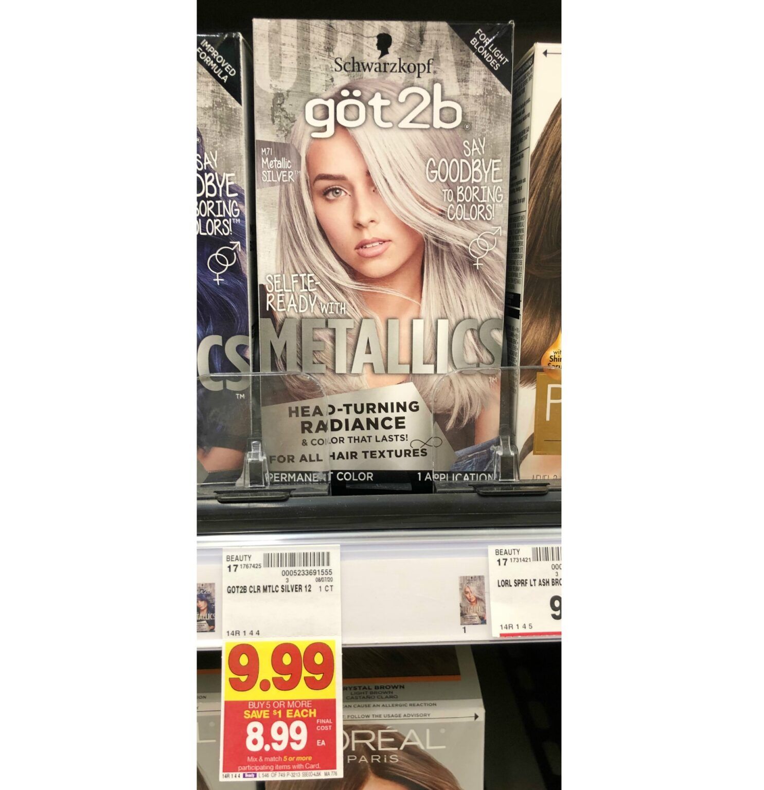 got2b Metallic Silver Hair Color as low as $2.99 with Kroger Mega Event ...