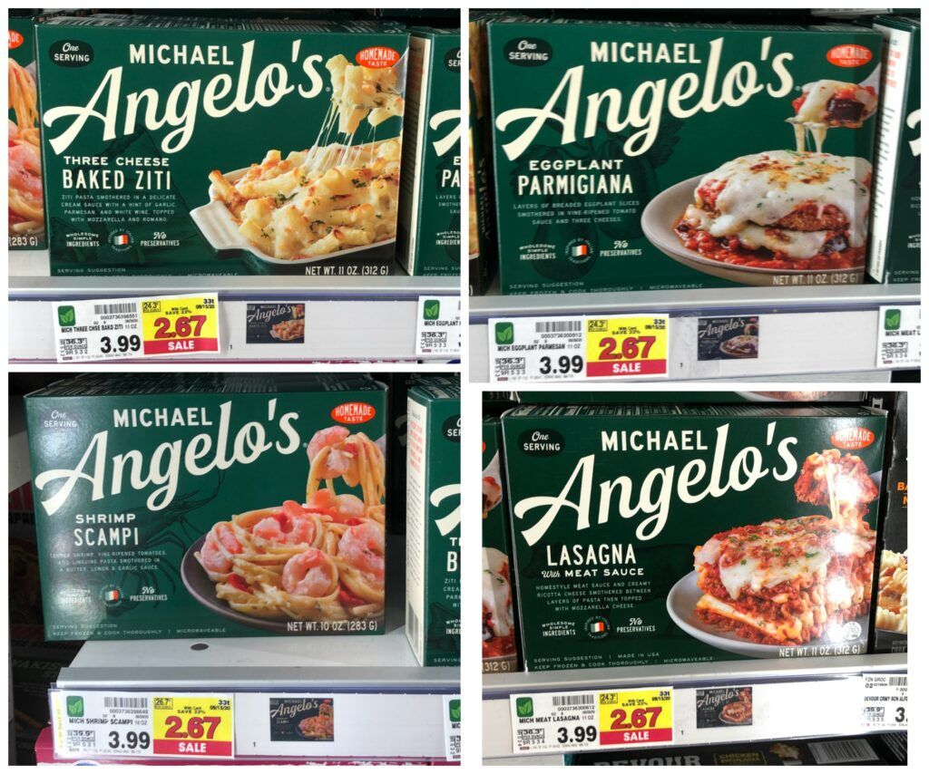 Michael Angelo's Frozen Meals as low as $1.42 each at Kroger!! - Kroger ...