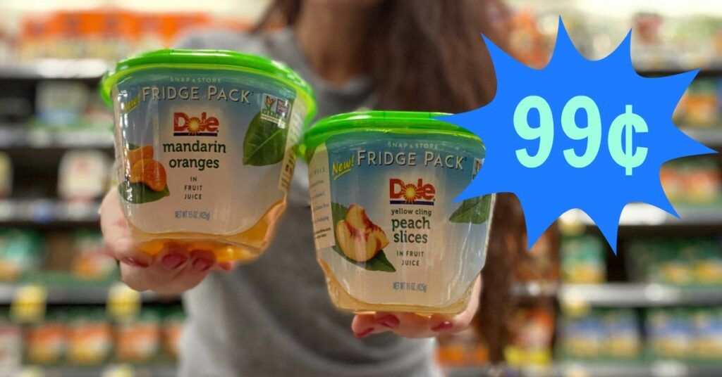 99¢ Dole Fridge Packs (mandarin oranges and peaches) at Kroger ...