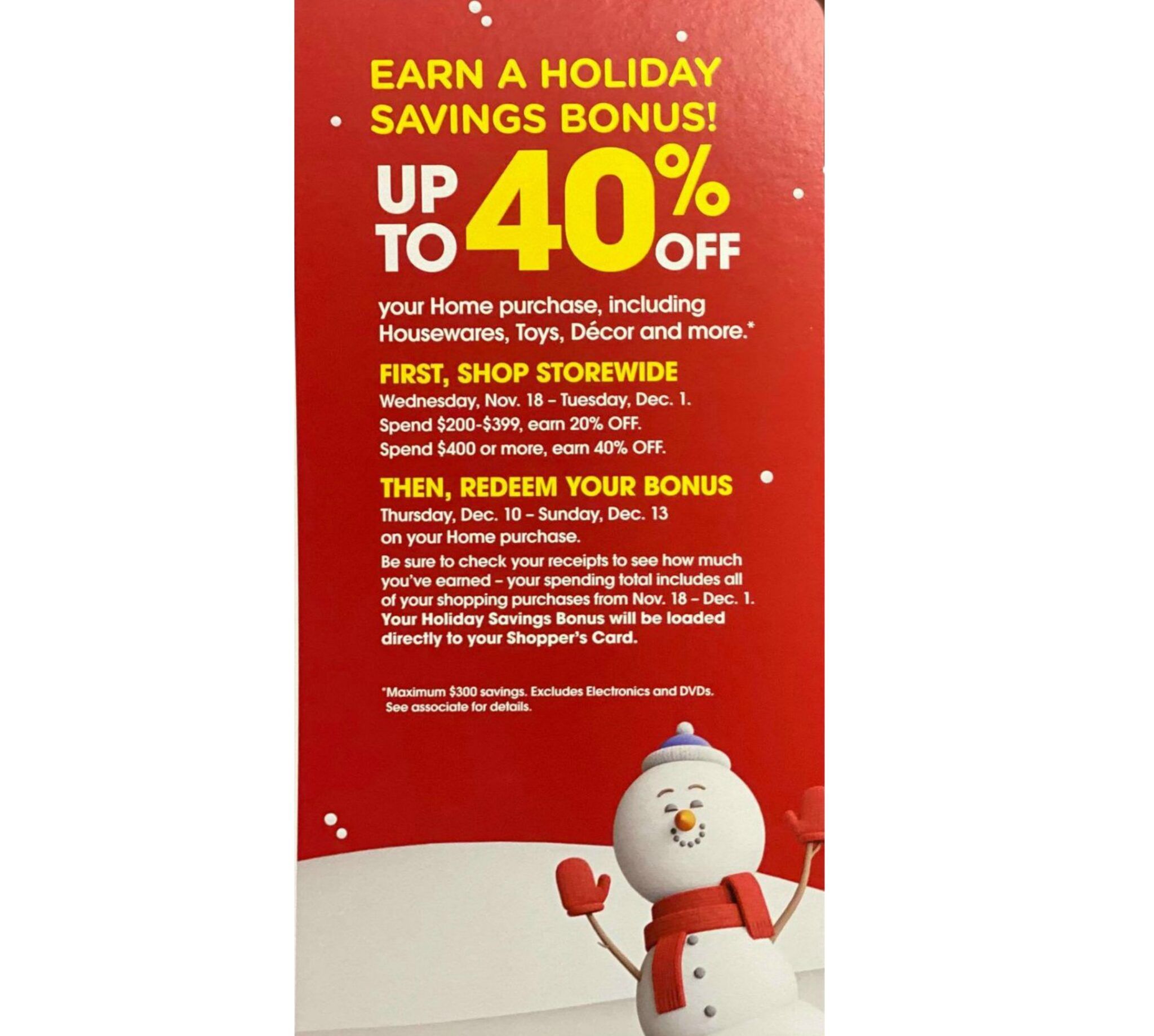Redeem Your Kroger Holiday Savings Bonus! Up to 40% OFF Housewares ...