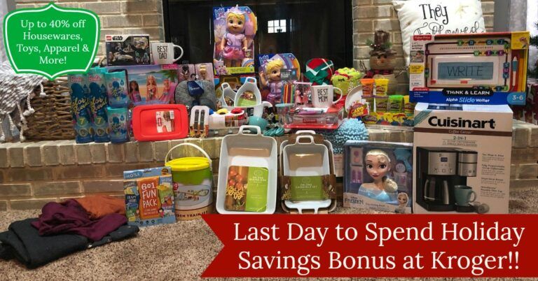 Redeem Your Kroger Holiday Savings Bonus! Up to 40% OFF Housewares ...