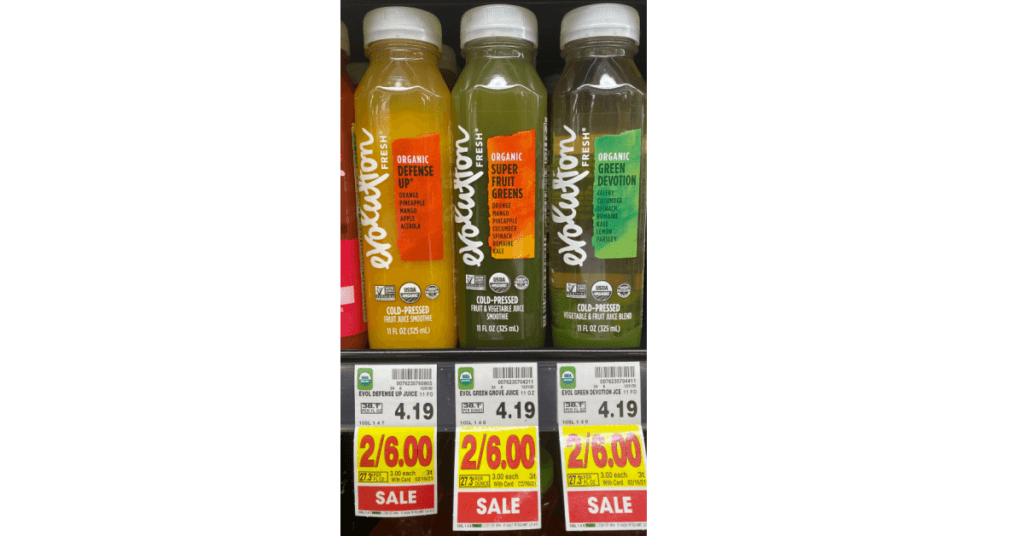 Evolution Fresh Organic Drinks are JUST $1.00 at Kroger!! (Reg Price $4 ...